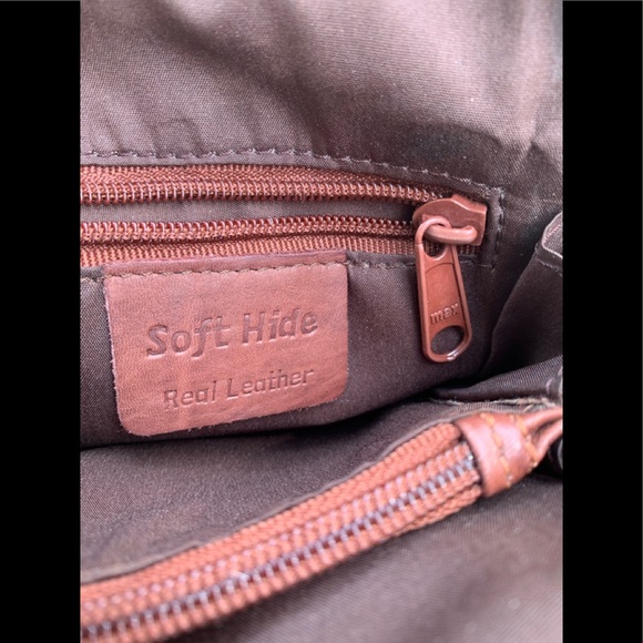 soft hide | Bags | Vintage Soft Hide Real Leather Crossbody Wallet ...